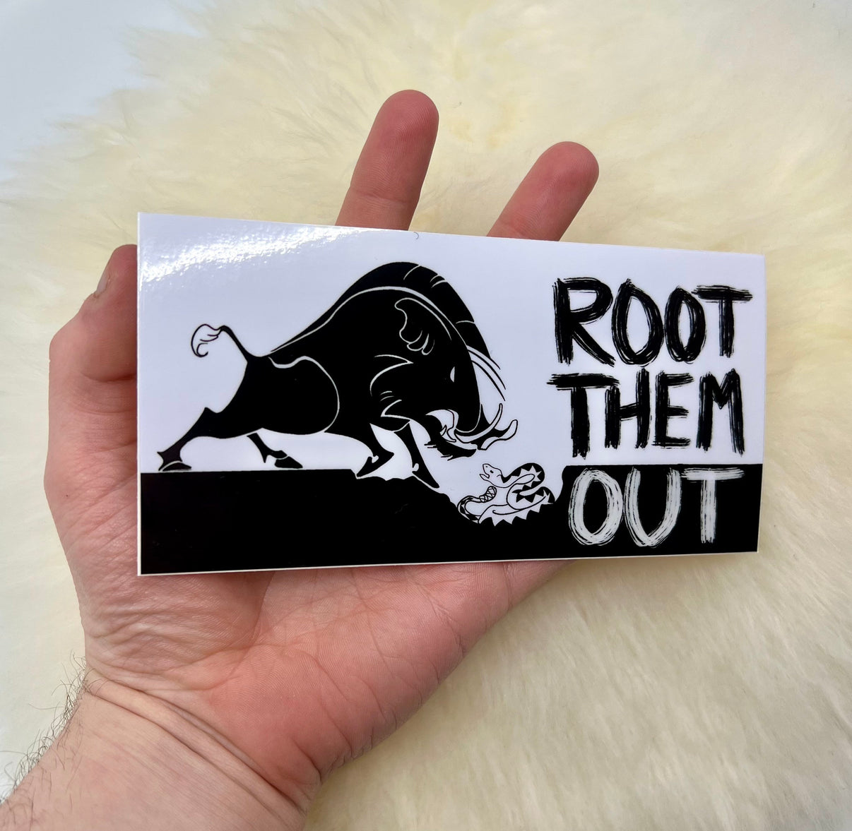 Root Them Out Vinyl Sticker | Bumper Sticker | Political Sticker | FRE ...
